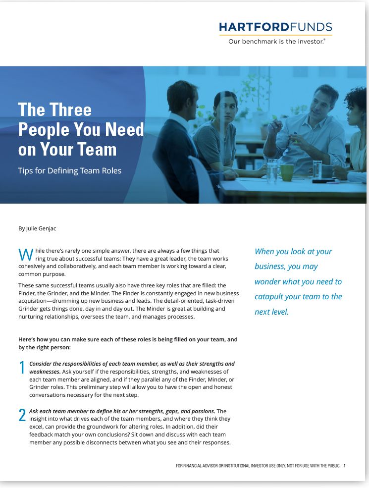 The Three People You Need on Your Team